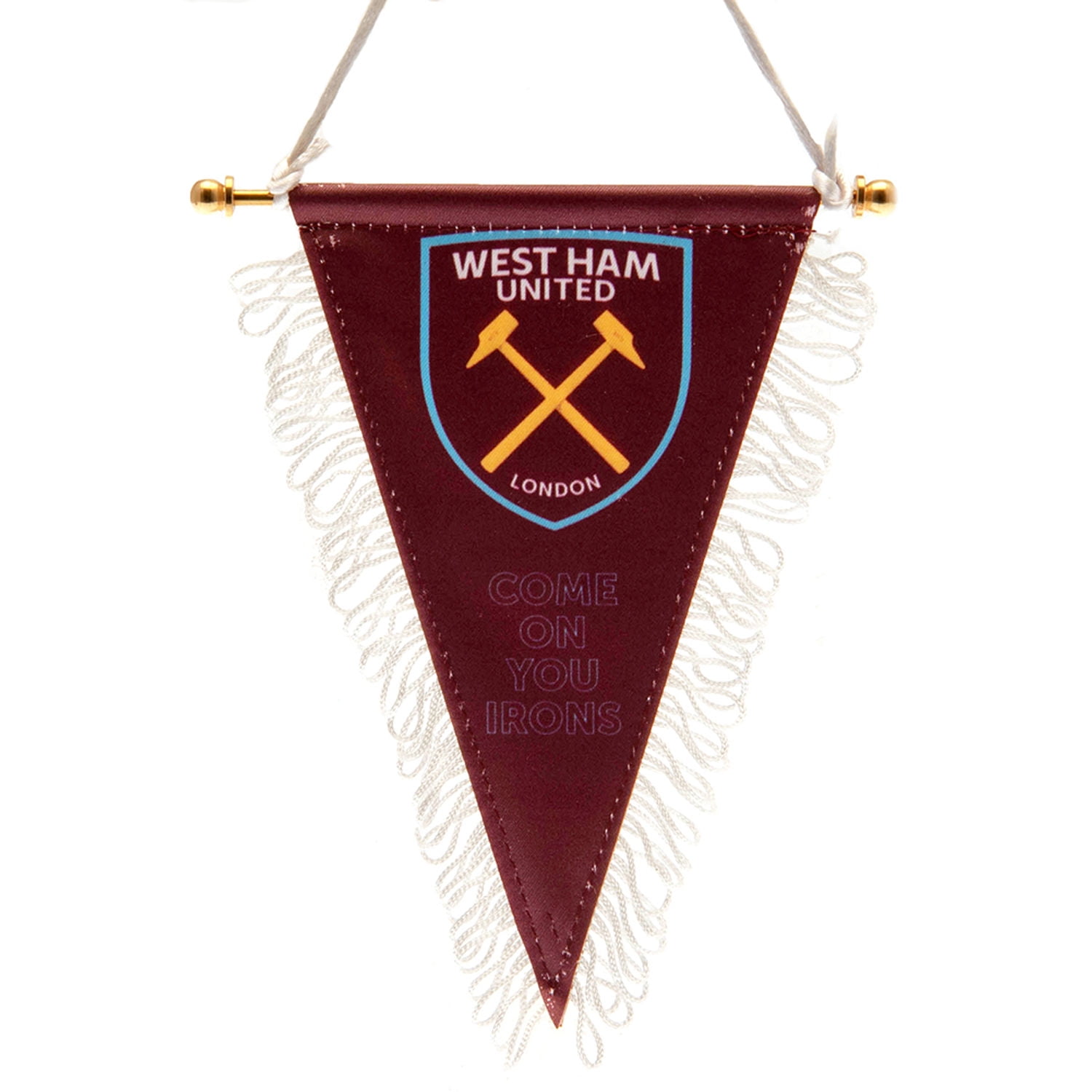 Click here for West Ham United Fc Triangle Pennant One Size prices