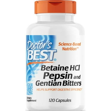 Best Naturals Betaine HCL with Pepsin, 648 mg, 250 Capsules for Maximum ...
