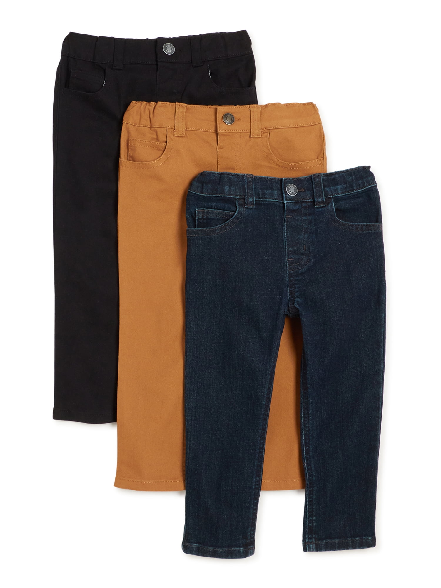 Garanimals Baby and Toddler Boy Slim Fit Denim Jeans and Twill Pants ...