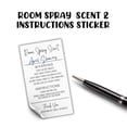 Room Spray Instruction Warning Scent Stickers Labels 250 pcs per Roll ...