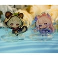 2PCS Cute Anime Game Genshin Impact Acrylic Figure Sangonomiya Kokomi ...