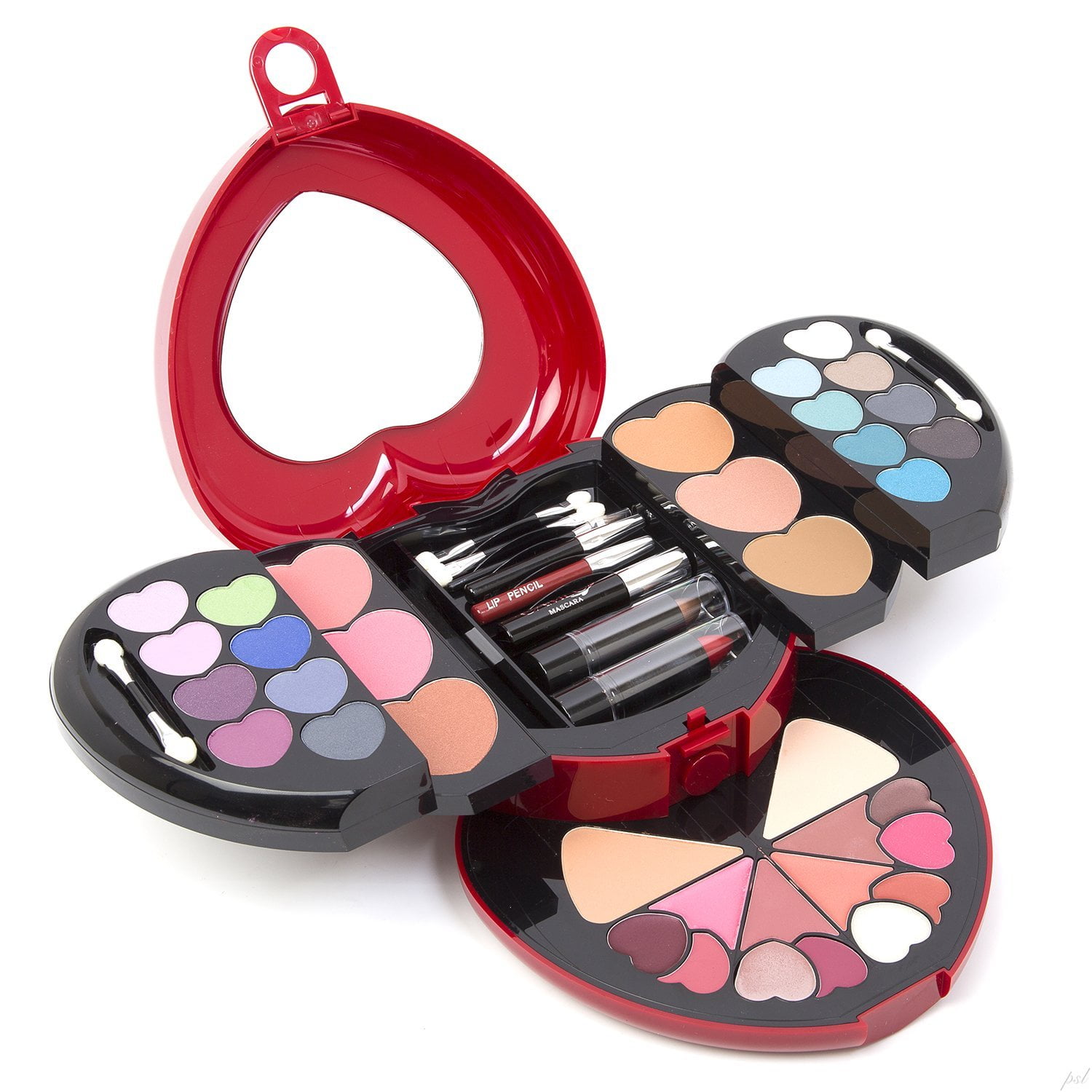 Pretty Pink Makeup Set In Heart Shaped Cosmetic Box | Saubhaya Makeup