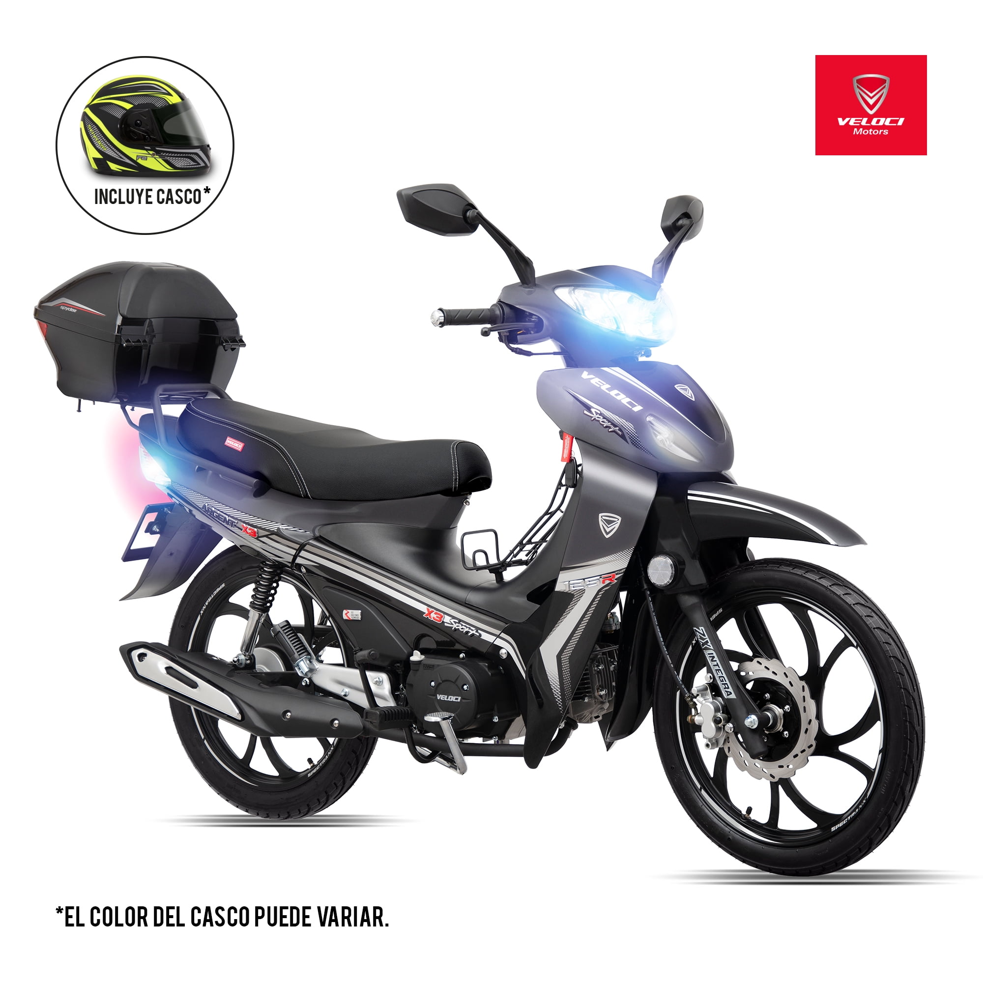 Motocicleta Veloci Argent X3 125CC Plata 2025 | Walmart en línea