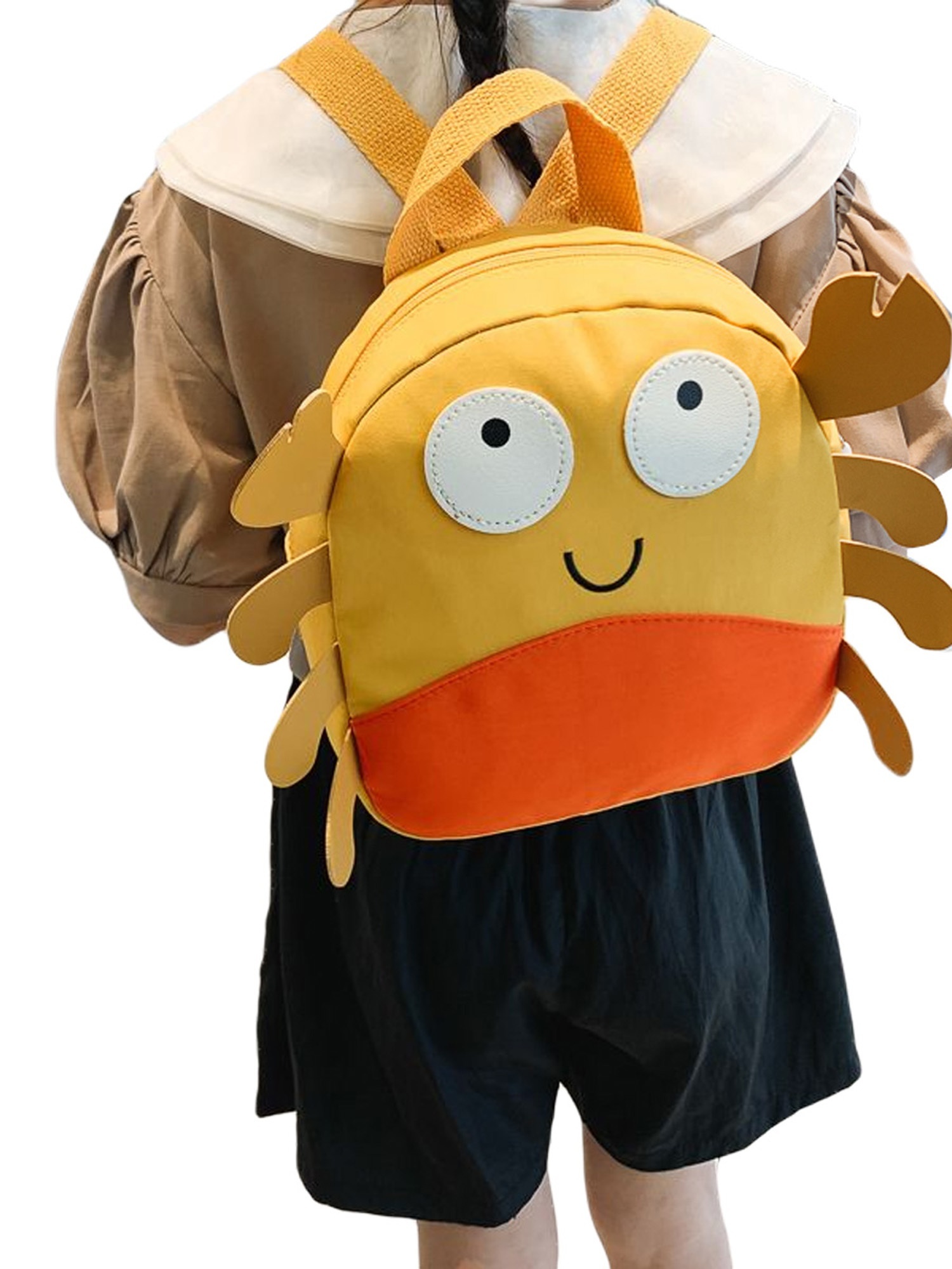 Kids Cute Cartoon Crab Shape Backpack Cartoon Animal Shape Schoolbag ...
