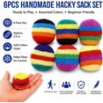 Hacky Sack Footbag (Yarn-Filled), Hacky Sack Dirt Bag, Handmade Knitted ...