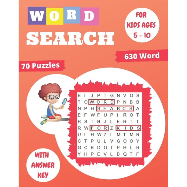 Word Search for Kids Ages 5-10 : 70 Fun and Educational Word Search ...