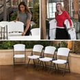 Lifetime (4) 8-Foot Rectangle Stacking Tables and (32) Chairs Combo ...