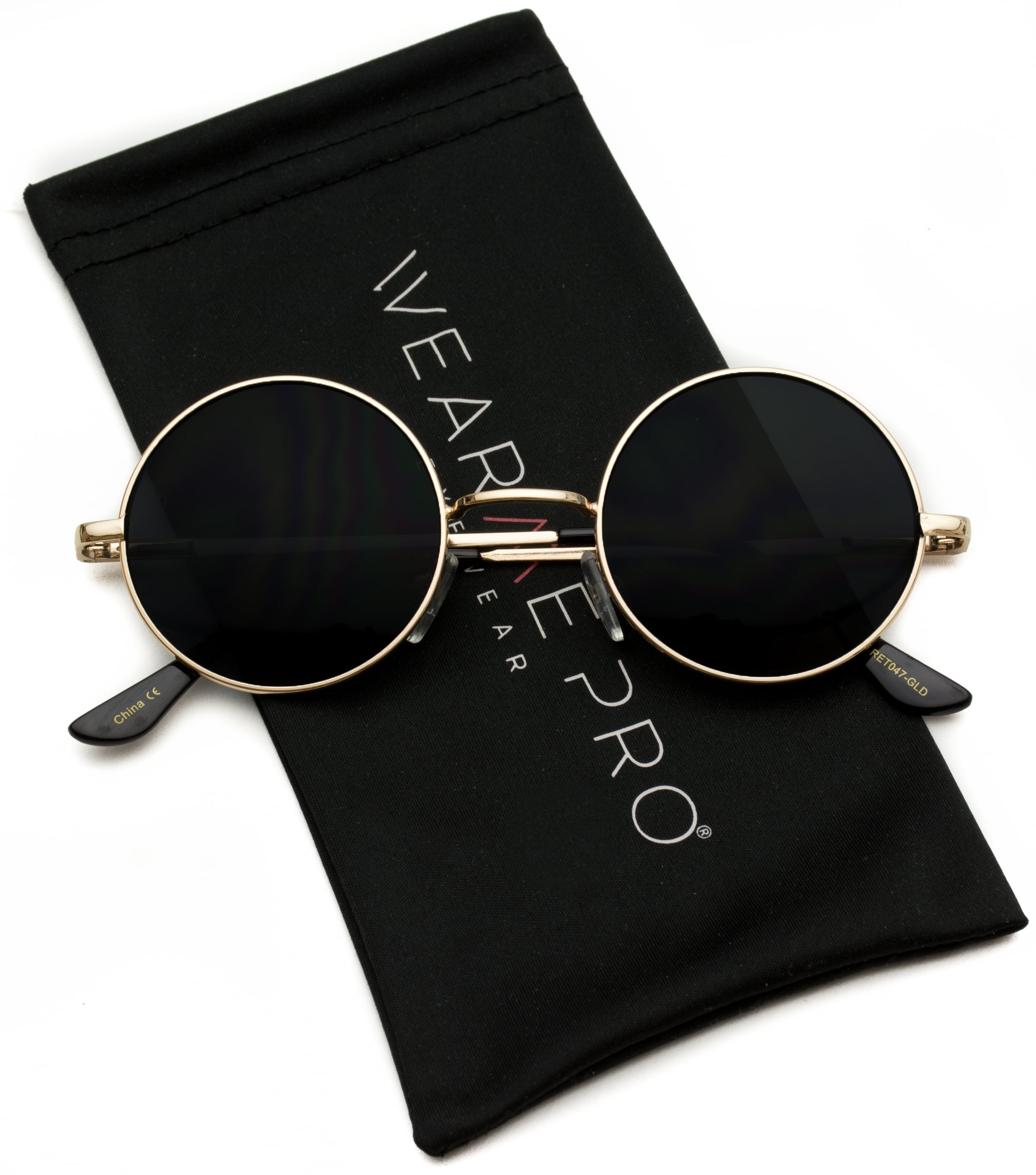 John Lennon Round Hippie Retro Metal Frame Sunglasses