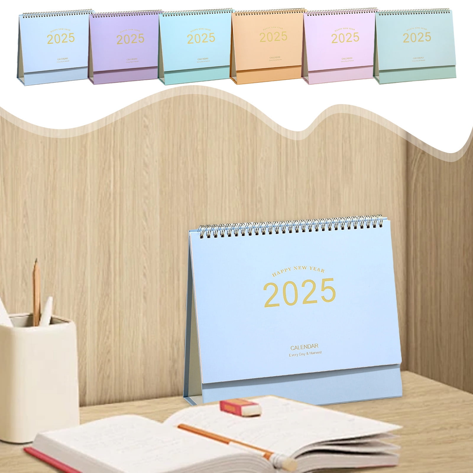 Ganfancp 2025 Mini Calendario de Escritorio Mini Calendario de Pie 2025 ...