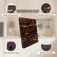 Thick End Grain Walnut Cutting Board with Groove and Non-Slip Feet for ...