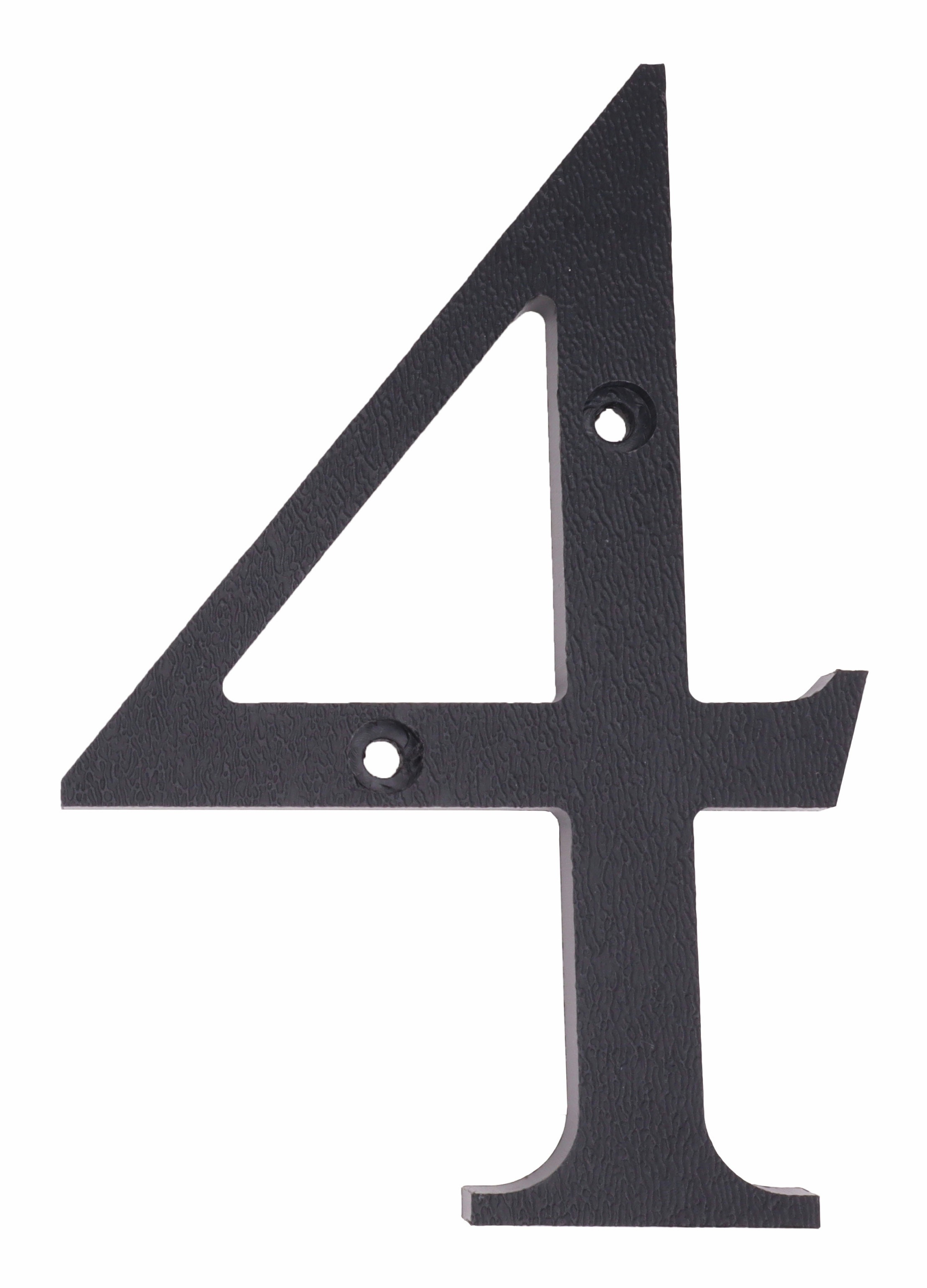 Pearl Sign Co. Black 8" Floating House Number 4, Roman Style - Walmart.com