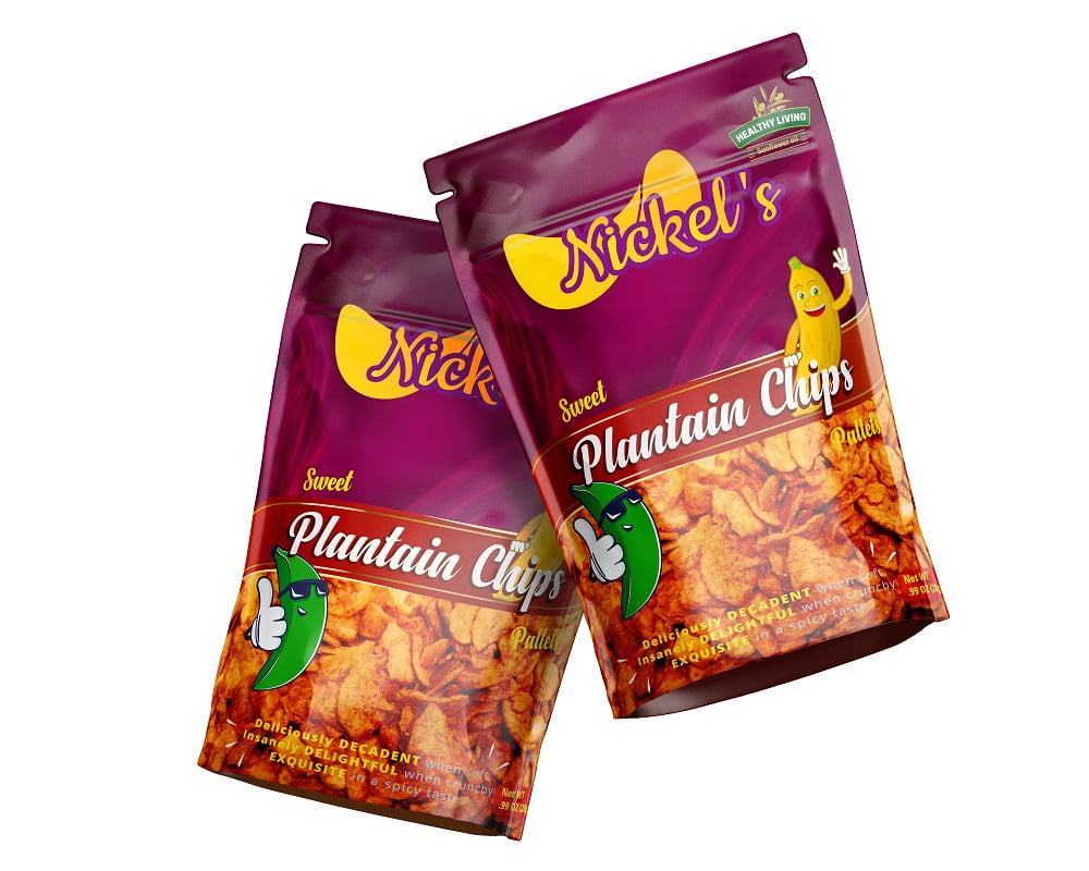 Nickels Food Diced, Salty Plantain Chips, 3.5Oz - Walmart.com