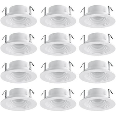 TORCHSTAR 12 Pack Ceiling Can Light Trim for 6" Recessed Can, Full ...