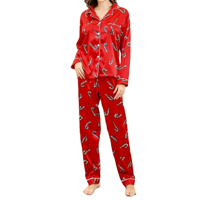 Gupgi Women Christmas Pajamas Set 2 Piece Sleepwear Snowflake ...