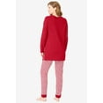 Only Necessities Women's Plus Size Henley Tunic & Jogger PJ Set ...