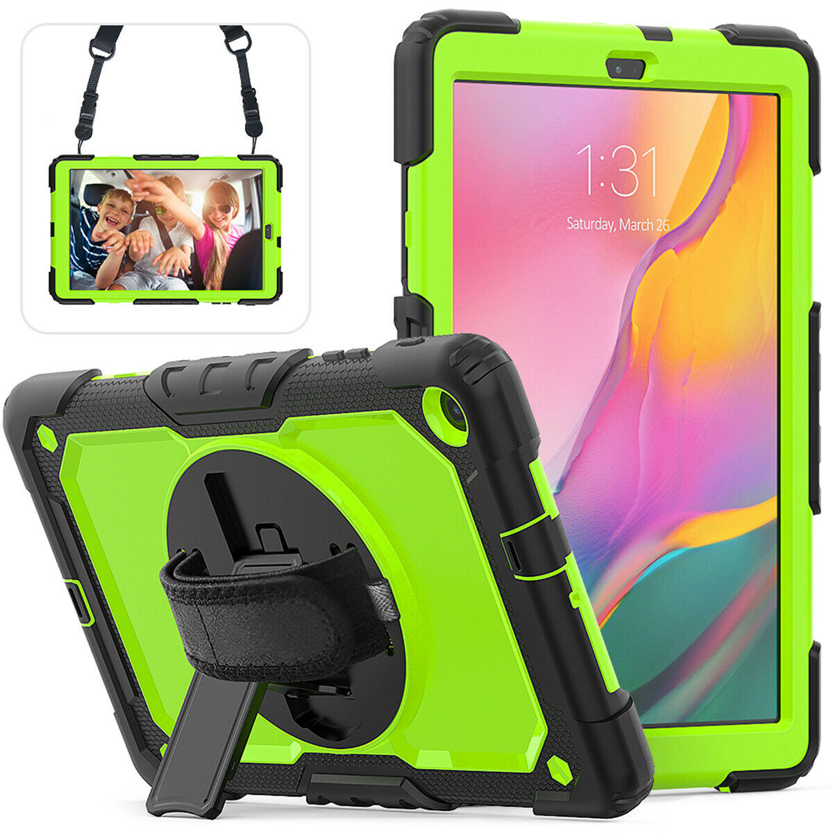 For Samsung Galaxy Tab A 10 1 Sm T510 Heavy Duty Tablet Case With