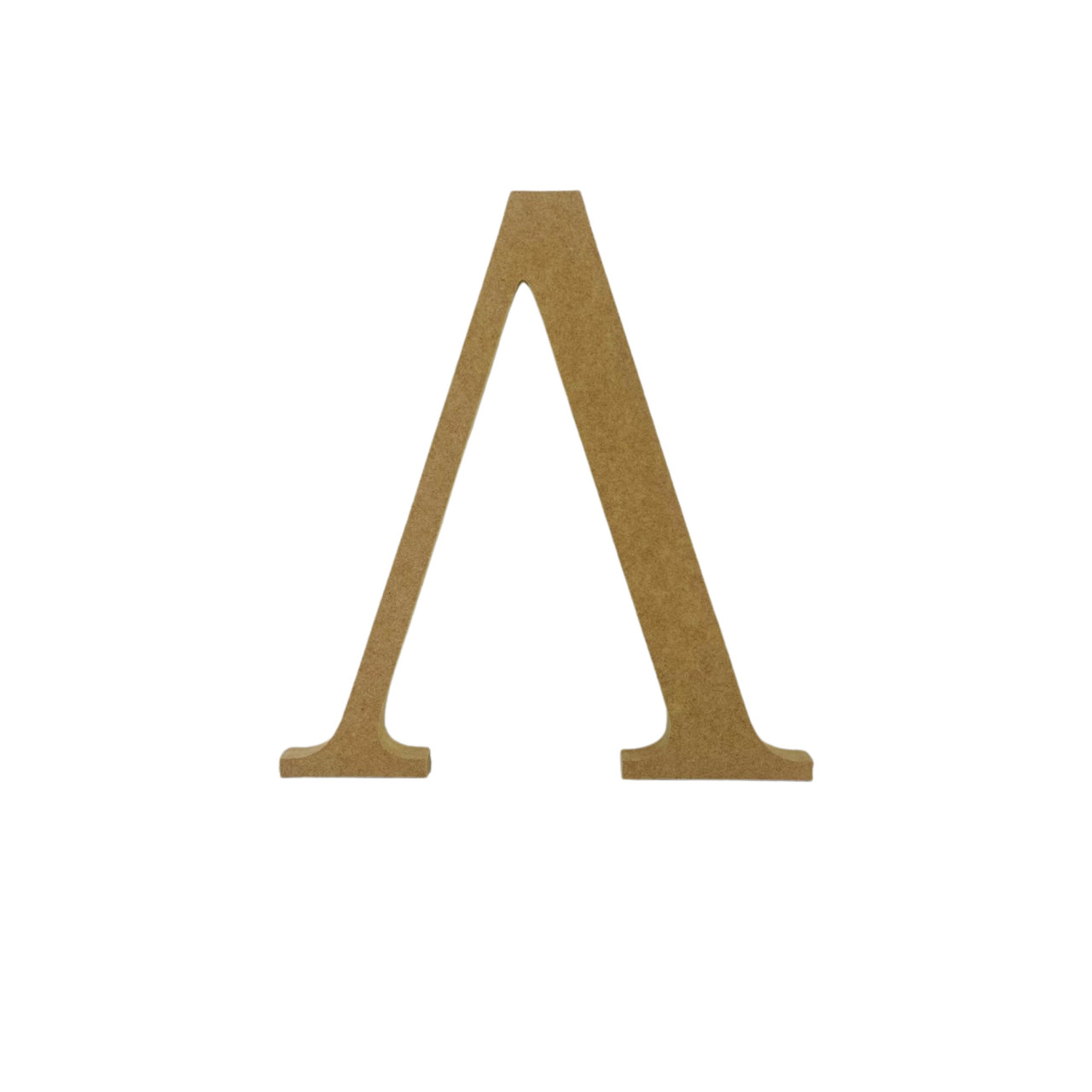 10" Wood Greek Letter Lambda Λ Unfinished, Fraternity and Sorority ...