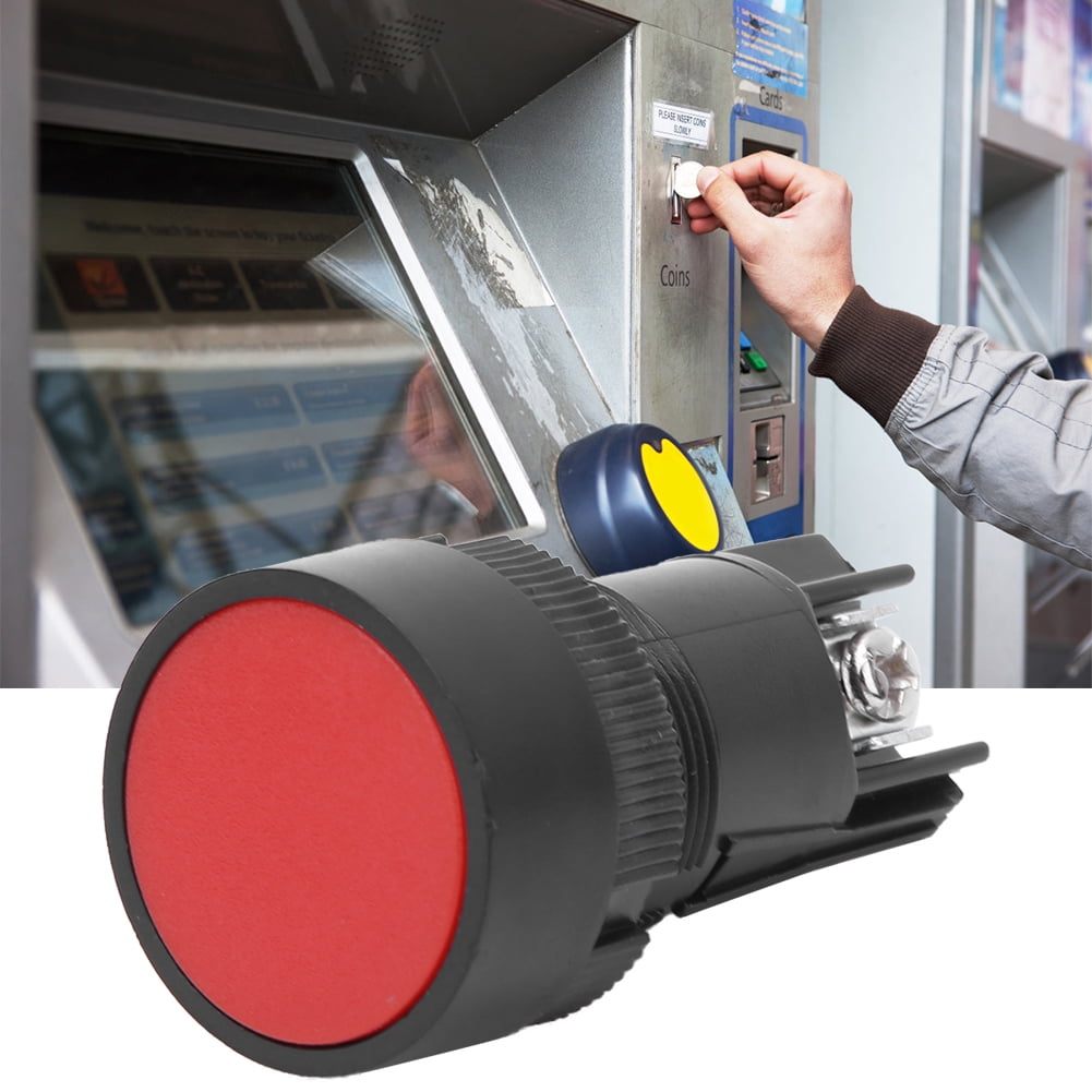 Interruptor pulsador Jadeshay 10 piezas Botón pulsador Verde Rojo ...