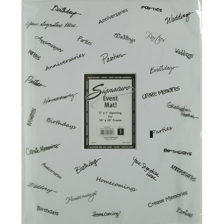 Callen Signature Event Mat 16x20 Picture Frame, Holds 5" x 7" Pictures ...