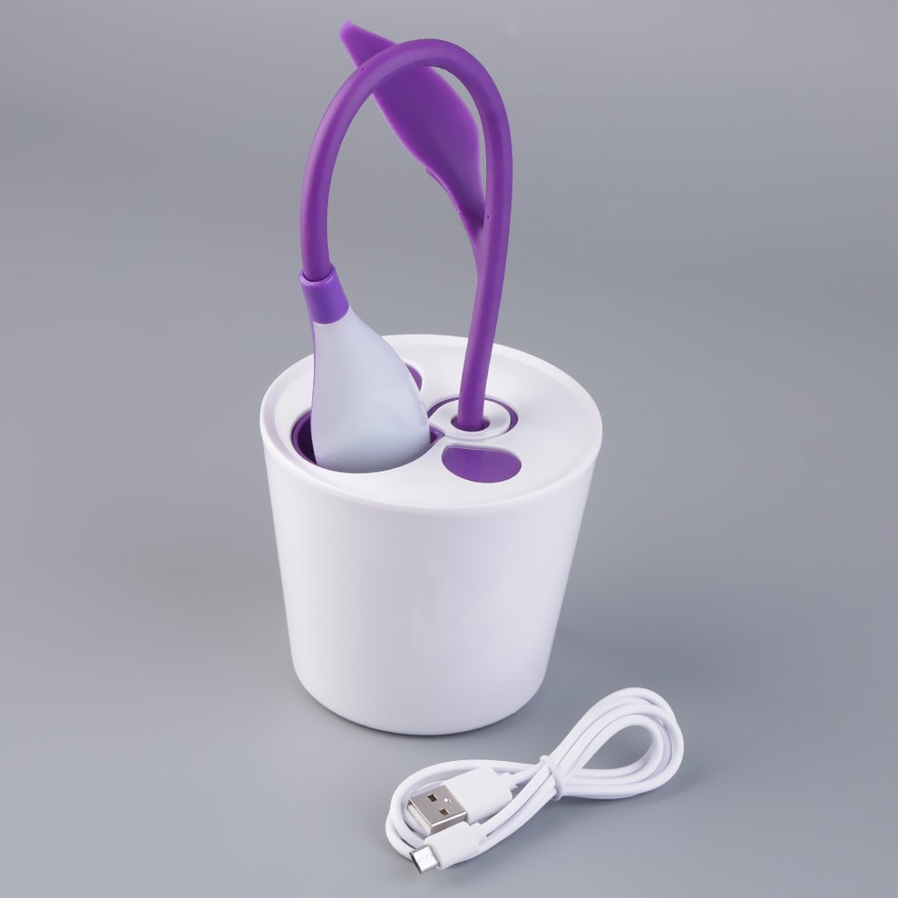 Bean_Adjustable USB LED Table Lamp Rechargeable Touch Sensor LED ...