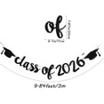 2026 Graduation Banners Party Decorations, Black Class of with Hat ...