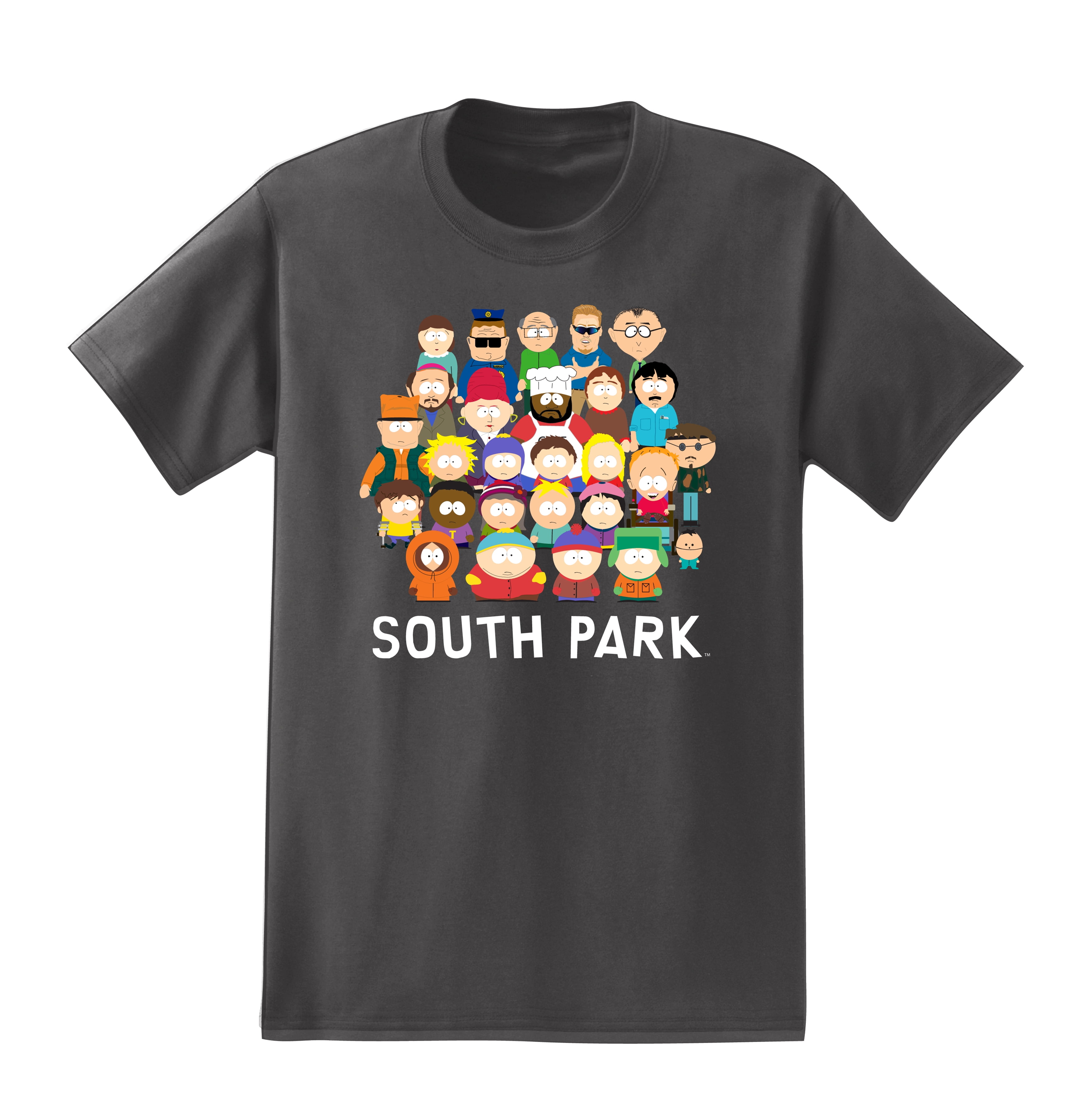 South Park South People Mens and Womens Short Sleeve T-Shirt (Charcoal ...