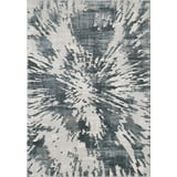 Abani Vista Collection Modern 5'3" x 7'6" Grey Abstract Splash Area Rug ...