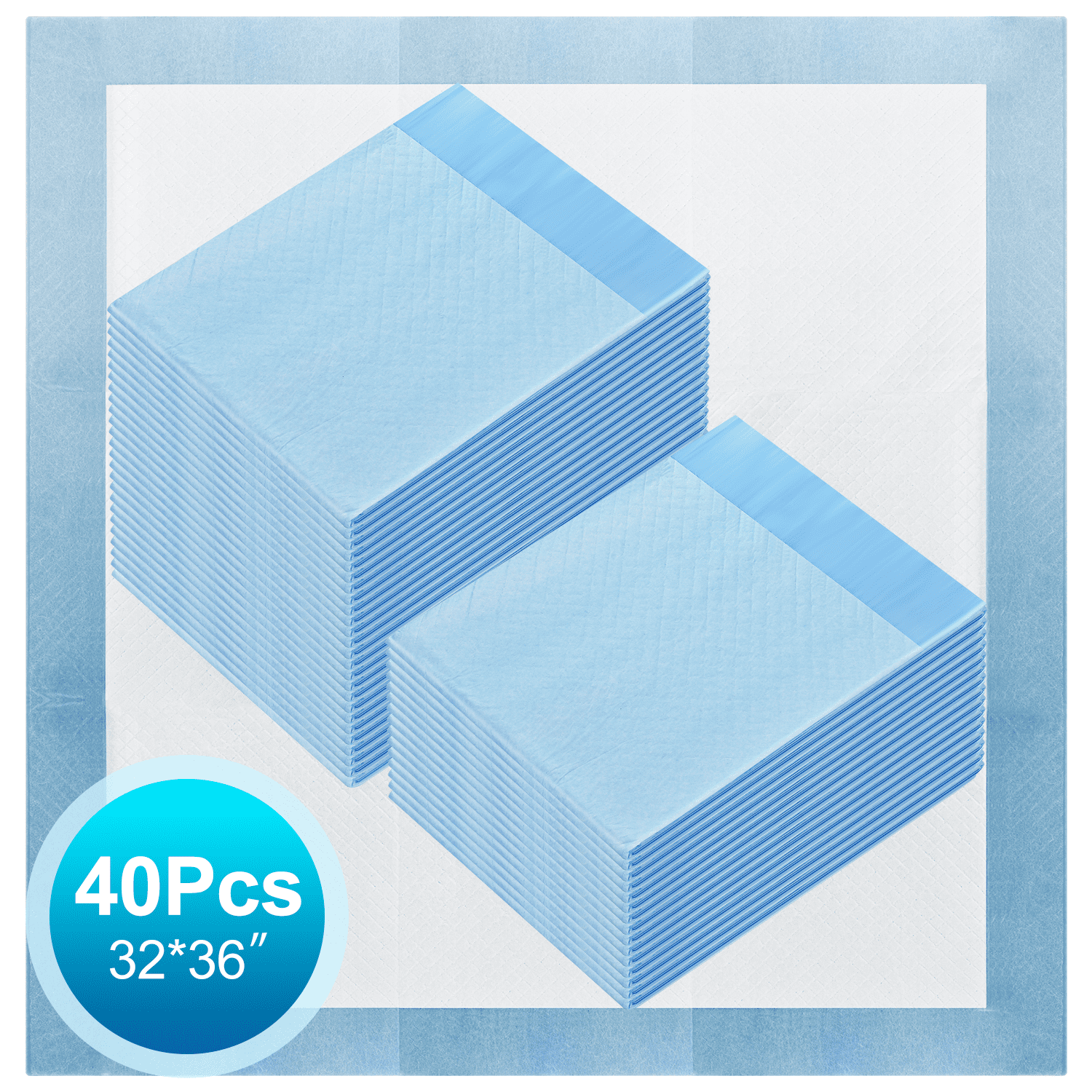 INSMART Disposable Incontinence Bed Pads 32'' X 36'' , 40 Count ...