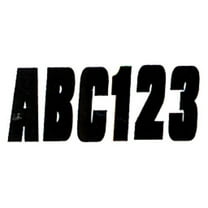 Hardline Products Blk350ec 3" Block Letter & Number Kit Solid Black ...