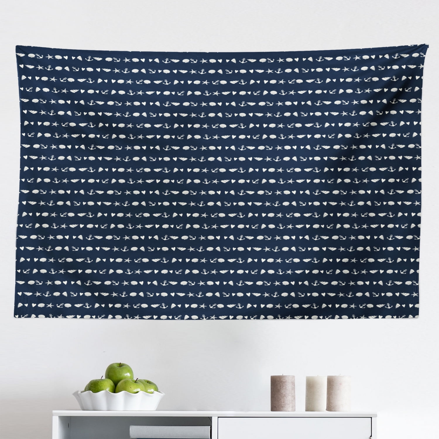 Maritime Tapestry, Container Shipping Cargo Ship in The Ocean on Smooth ...