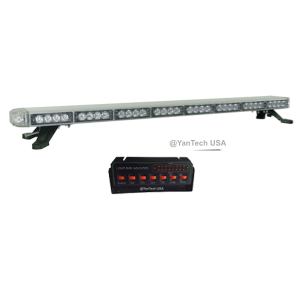 50" Amber LED Emergency Light Bar Flashing Tow/Plow Truck Wrecker w ...