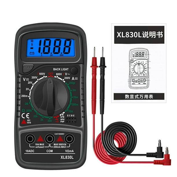 Multímetro Digital Multímetro Medidor Voltaje Y Corriente Alta ...