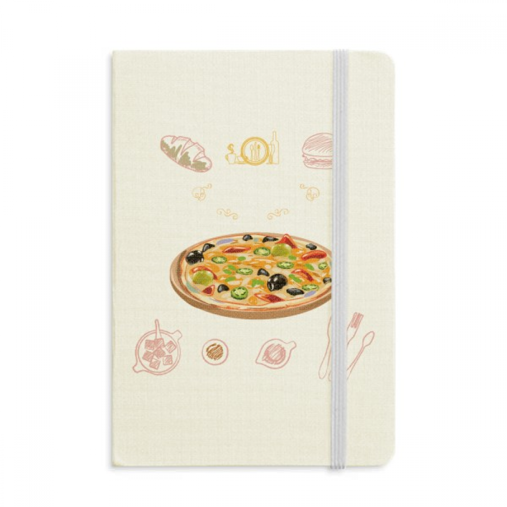 Assorted Italy Tomato Foods Pizza Notebook Official Fabric Hard Cover ...