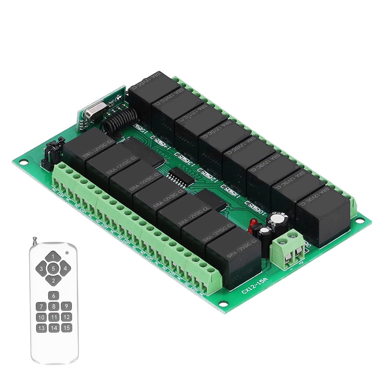 Interruptor de relé de control remoto inalámbrico digital de 15 canales ...