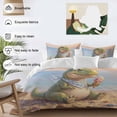 Cartoon Dinosaur Duvet Cover Set Queen Size, Funny Tyrannosaurus Rex ...