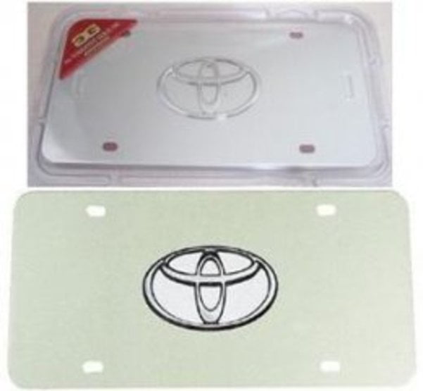 Toyota 3-D Chrome Logo License Plate - Walmart.com