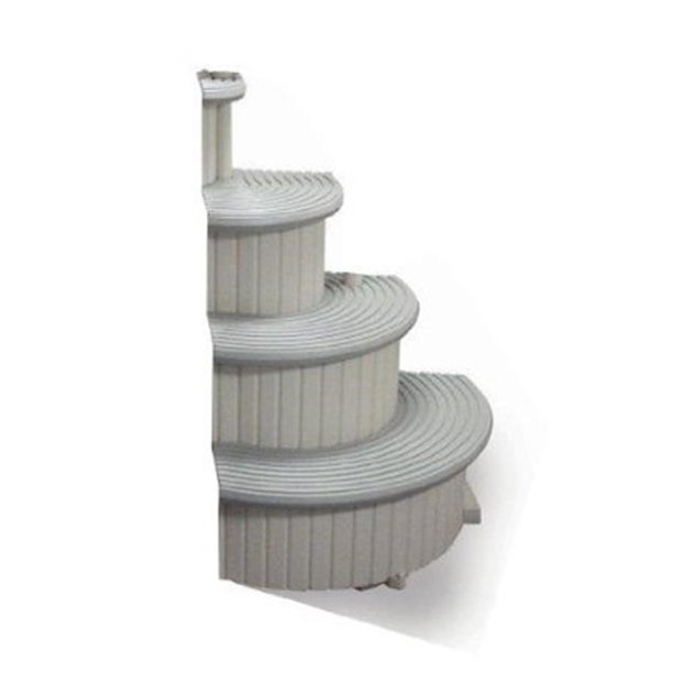 Confer Plastics CCX-AG-2 Curve Above Ground Pool Steps - Walmart.com ...