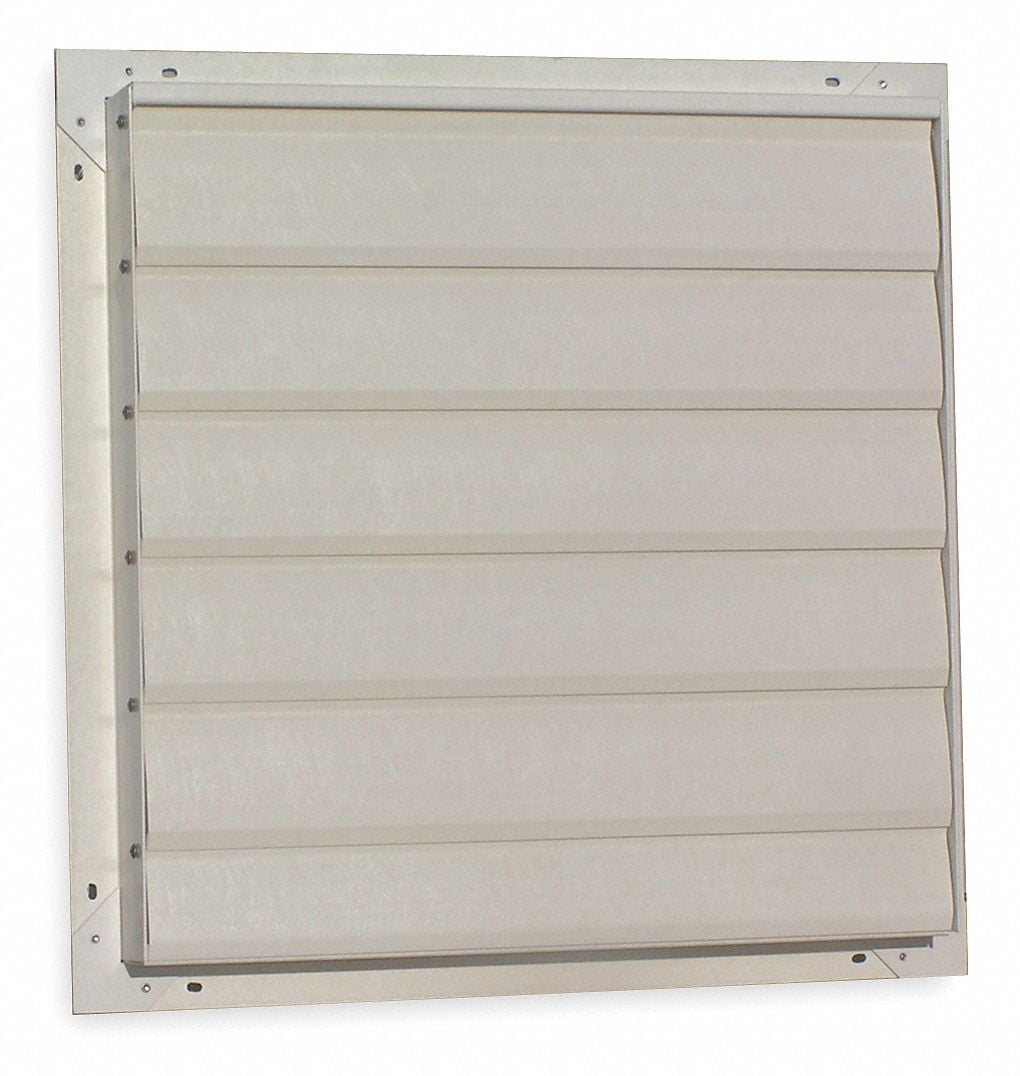Dayton Fan Shutter,24 In,Beige Fiberglass 5C215 - Walmart.com