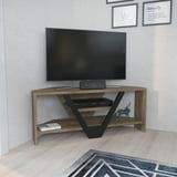 Karin Modern Wood TV Stand for 45 inch TV- Walnut Black - Walmart.com