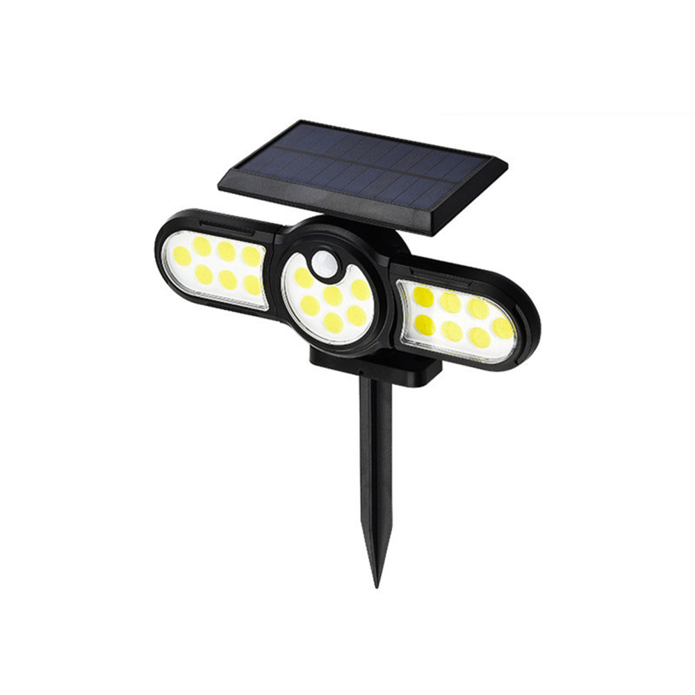 LED Solar Motion Lights 3 Heads Adjustable Solar Powered Path Lights ...