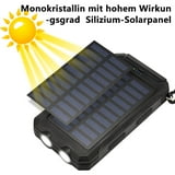 Solar Power Bank, MDHAND 20000mAh Portable Solar Charger for Cell Phone ...