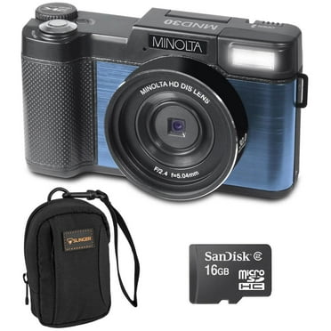 Minolta MN30WP Compact Waterproof Digital Camera, 21 MP/1080p Video, 4x ...