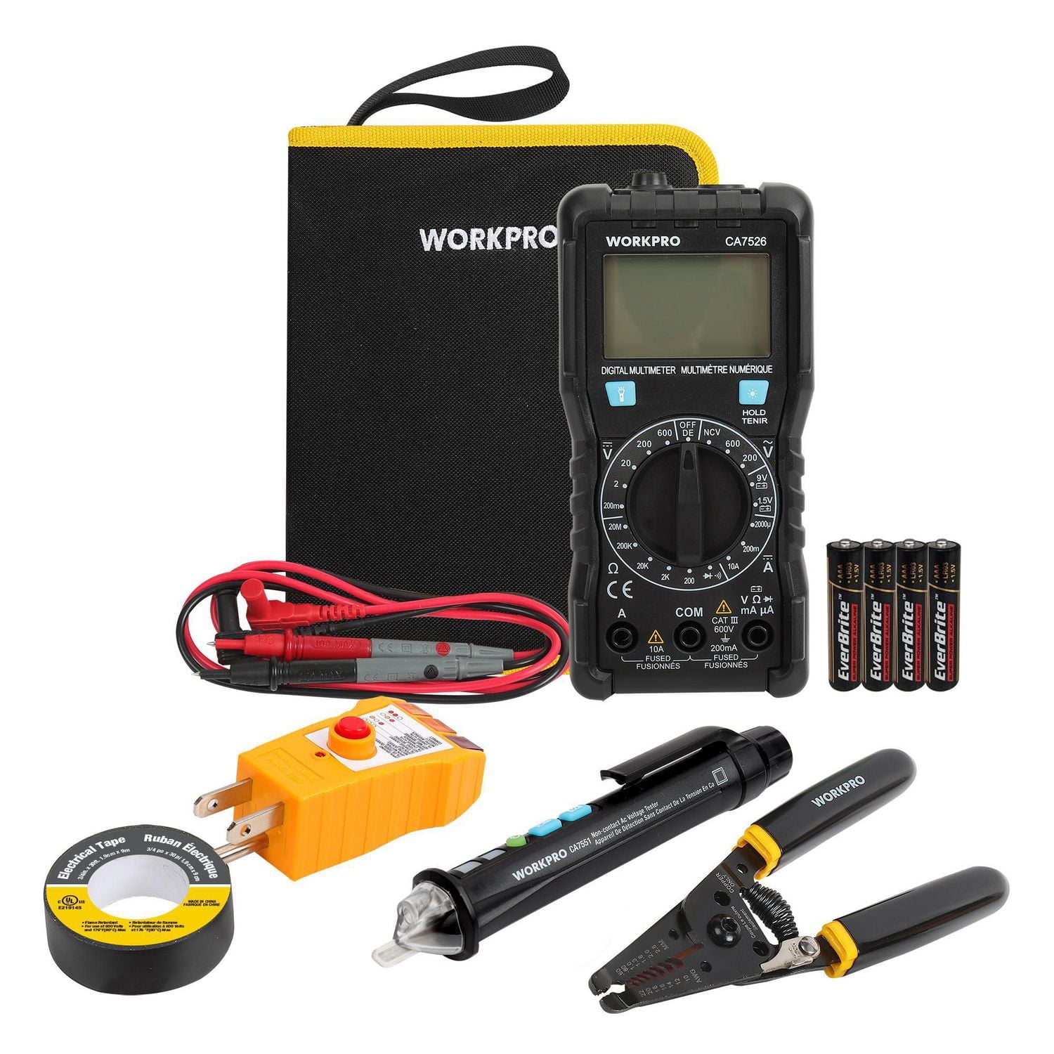 Click here for Workpro 5 Piece Electrical Tester Kit digital Mult... prices