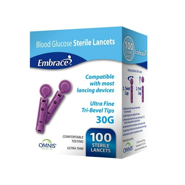 Diabetes Embrace Sterile Lancets - Walmart.com