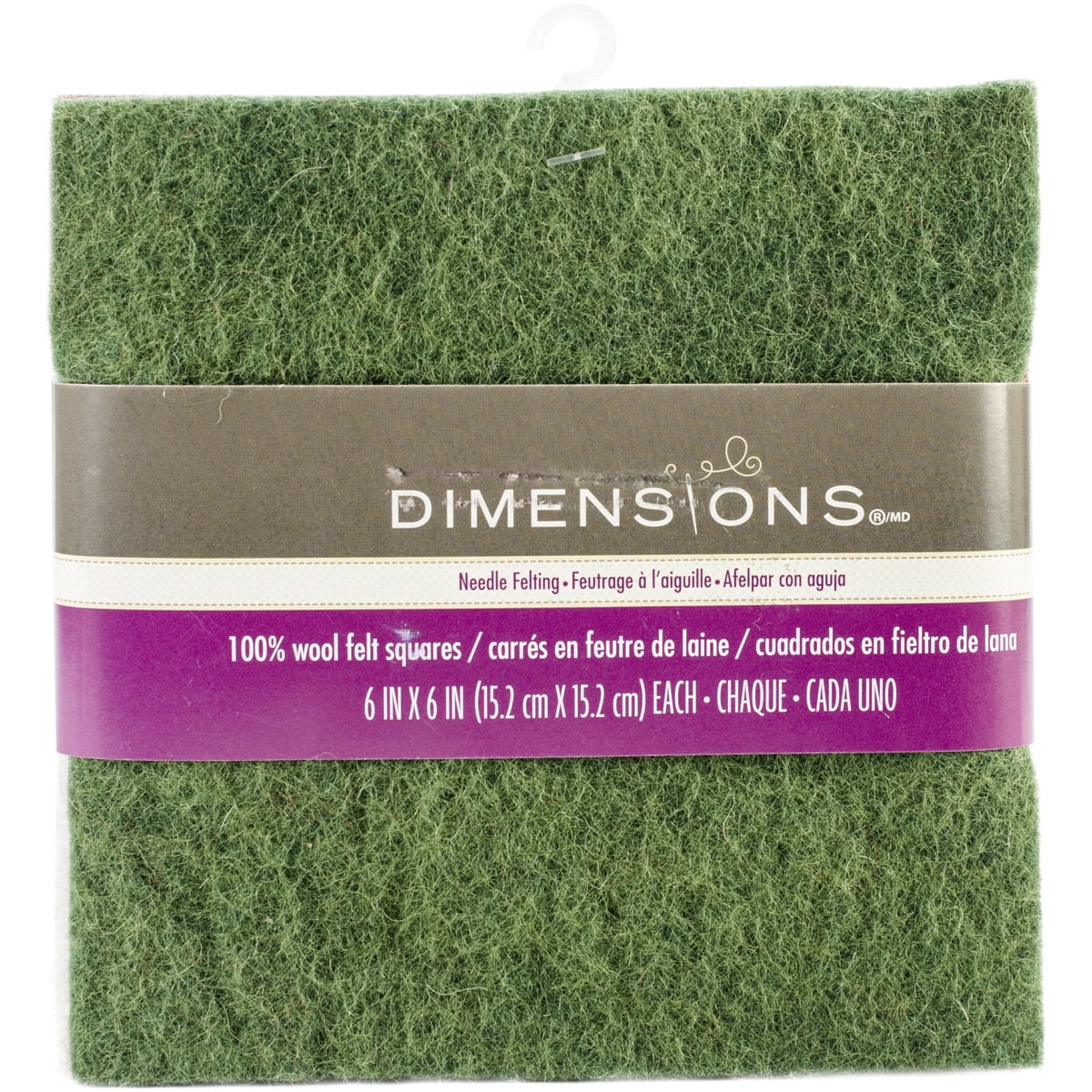 Dimensions Feltworks Felt Bundle 6"X6" 6/PkgRed, Green & White ...