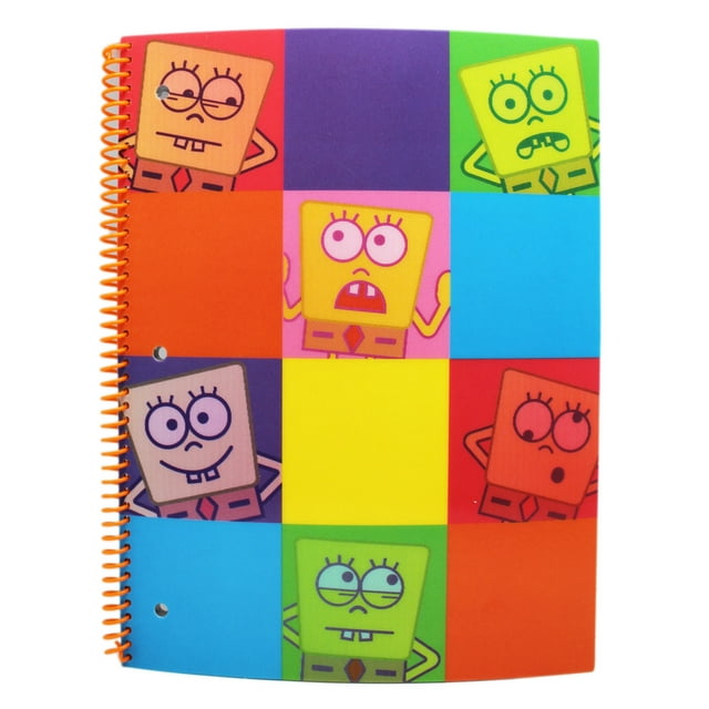 Nick Jr Spongebob Squarepants Notebook - Basic Spongebob Faux Hologram ...
