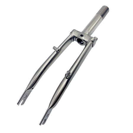Folding Bike Front Fork Stainless Steel Threaded Interface Bicycle ...