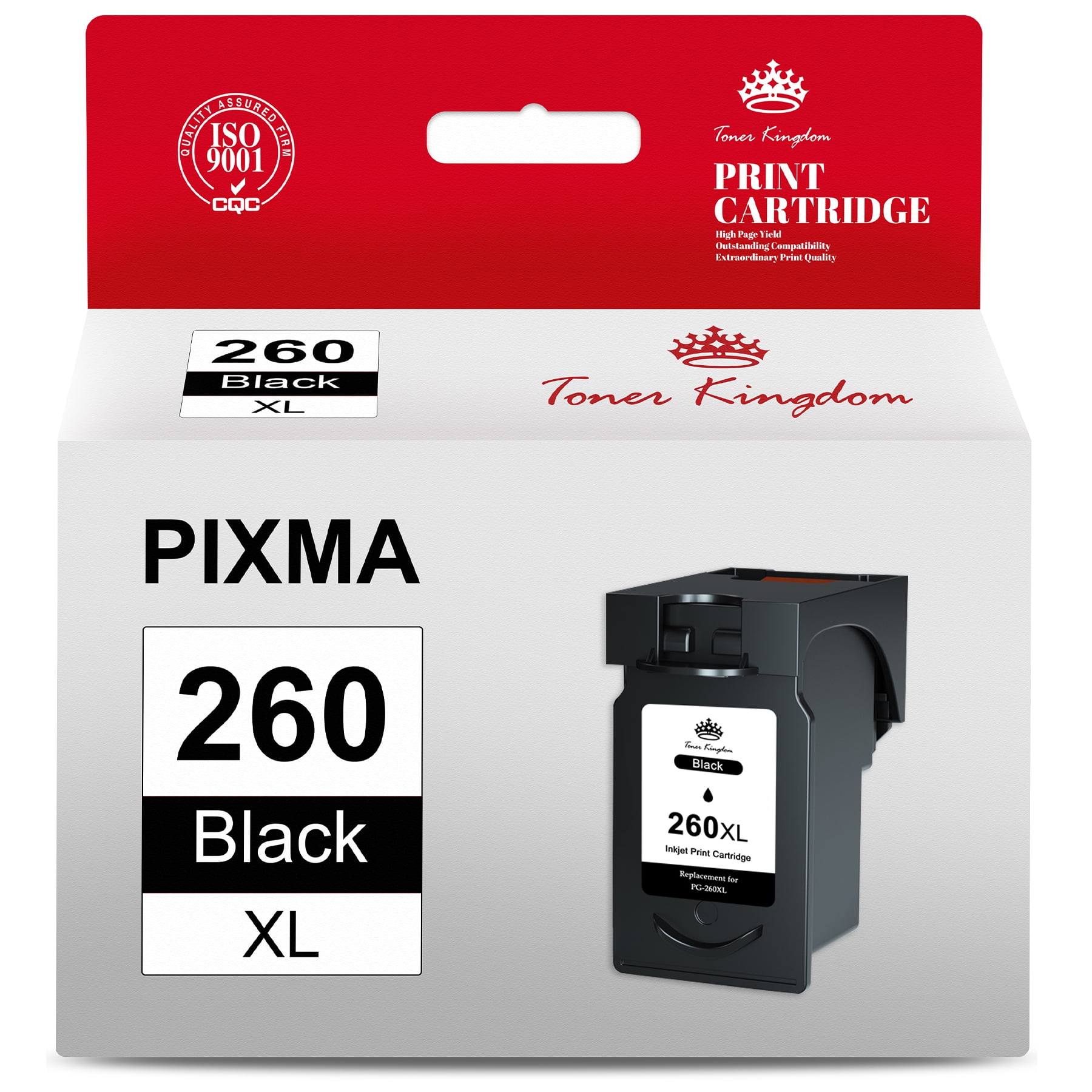 Toner Kingdom PG-260 Ink Cartridges for Canon PG-260XL CL-261XL 260 261 ...