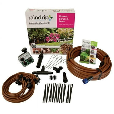 Rain Bird LNDDRIPKIT Drip Irrigation Landscape & Garden Watering 108 ...
