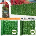 FitBest Simulated Leaf Fence, Artificial Balcony Fence, Garden Rattan ...